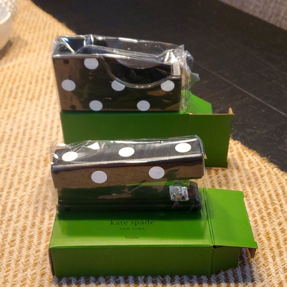 kate spade | Office | Kate Spade Nwt Tape Dispenser And Stapler | Poshmark